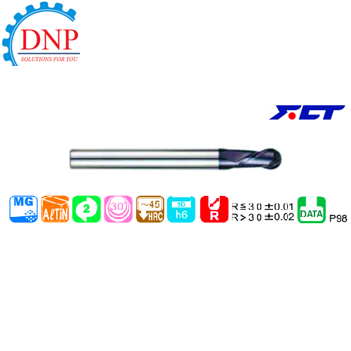 Dao phay ngón FCT GMB-2 R10 R10 x 40 x 20 x 20 x 100 FCT - THIẾT BỊ CN